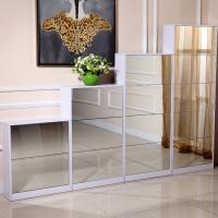 China 40 Pairs Size E1 MDF Shoe Rack Bracket KD Package With Mirror for sale