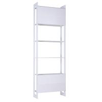 China 190cm Length MDF Board Wooden Vertical Bookshelf 0.038CBM For Living Room for sale