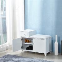 China E1 MDF 0.082m3 CBM Wooden Shoe Cabinet Paralleled Double Door for sale