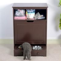 China 820CM Height E1 MDF Pet Food Cabinets With Water Dispensers for sale