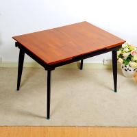 China 170cm Length Extendable Mahogany Convertible Dining Table 75cm Height for sale