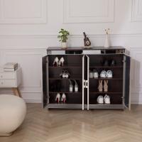 China E1 Modern MDF Mirrored Shoe Cabinet 140cm Height Hallway Console Table for sale