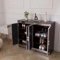 China E1 Modern MDF Mirrored Shoe Cabinet 140cm Height Hallway Console Table for sale