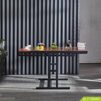 China Hot Sale Wooden Conversion Dining Table folding Table with metal rack for sale