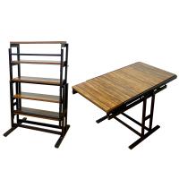 China MDF Top Wooden Folding Dining Tables OEM Foldable 30.5