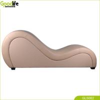 China OEM Ergonomic Curved Sex Couch Solid Wood Frame 17 Inch MDF Painting for sale