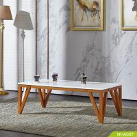 China MDF Panel 17.32in Living Room Coffee Table Triangular Leg OEM for sale