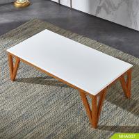 China MDF Panel 17.32in Living Room Coffee Table Triangular Leg OEM for sale