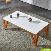 China MDF Panel 17.32in Living Room Coffee Table Triangular Leg OEM for sale