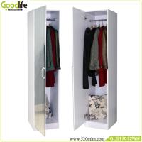 China Floor Standing Wooden Clothes Wardrobe EU Standard MDF With Mirror for sale