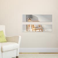 China Wall Mounted Frameless Makeup Mirror 3mm Thick Full Length For Living Room for sale