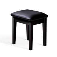 China Painting MDF Makeup Vanity Bench Soft Sponge PU Padded Chair Anti Slip for sale