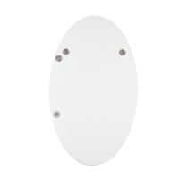 China Durable Wall Mounted Makeup Mirrors Oval Frameless Bathroom Mirror for sale
