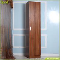 China Living Room Wooden Shoe Cabinet Nordic Brown Melamine MDF Wood Storage Locker for sale