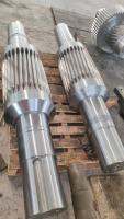 China Heavy Duty Forged Gear Shaft Pinion Shaft for Cement Ball Mill Rotary Kiln for sale