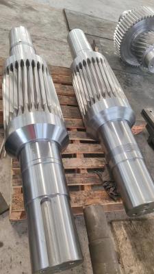 China Heavy Duty Forged Gear Shaft Pinion Shaft for Cement Ball Mill Rotary Kiln for sale