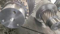 China Heavy Duty Forged Shaft with Gear / Gear Shaft for Cement Ball Mill Rotary Kiln for sale