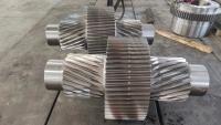 China Heavy Duty Forged Shaft with Gear / Gear Shaft for Cement Ball Mill Rotary Kiln for sale