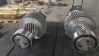 China Heavy Duty Forged Shaft with Gear / Gear Shaft for Cement Ball Mill Rotary Kiln for sale