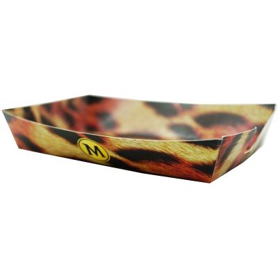 China Stackable Paper Snack Trays , Paper Boat Food Tray High Efficiency Stable for sale