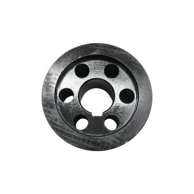China Sweeper Truck Part Cast Iron Black Fan Pulley (Flat Key), Auxiliary Driving Wheel, High-Efficiency Transmission Durable Support Wheel for Fan Shaft for sale