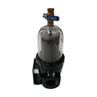 China High - Precision Transparent Window Water Filter Assembly, Sanitation & Sweeper Truck - Specific, Stainless Steel Filter Element, Black Shell, High - Efficiency Water Purification, Durable for sale