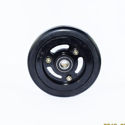 China Zoomlion/Sany-Compatible Black Travel Wheel Assembly – Fits Sanitation Truck Suction Nozzles, Sweeper Trucks, Street Sweepers & Suction Nozzle Rubber Wheel Hubs for sale