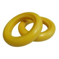 China Zoomlion Heavy Industry Compatible Injection-Molded Yellow Solid Wheels – For Sanitation Trucks, Sweeper Trucks & Suction Nozzle Travel for sale