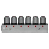 China Sweeper Pneumatic Cartridge Valve (6-Bank) - 0.65MPa Pressure, Water Spray Assist for sale