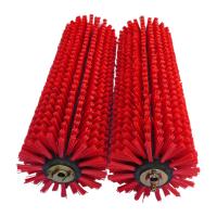 China Red Bristle Rotary Sweeper Assembly: Snow & Dust Cleaning, Hydraulic Motor-Driven, Suction Cup-Mounted for Road Sweepers for sale