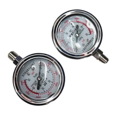 China Pressure Gauge for Sweeper Truck High-Pressure Water Pumps: 25MPa Max Pressure, Displays & Monitors Pump/Machine Operating Pressure for sale