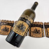China Custom Oak Wood Wine Bottle Labels with Gold Foil Stamping - 500pcs MOQ, 5-7 Day Production for sale