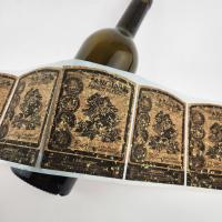 China Recycled Oak Texture Custom Whiskey Bottle Labels - 500pcs MOQ, 5-7 Day Production, Eco-Friendly Adhesive for sale