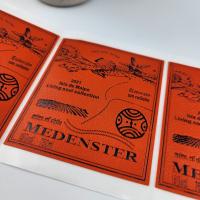 China Custom Orange PU Leather Wine Bottle Labels with Embossed Texture - 500 MOQ, 5-7 Day Production for sale