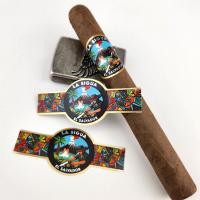 China Custom Gold Foil Cigar Band Labels with 3D Embossing - 500 MOQ, 5-7 Day Lead Time for sale