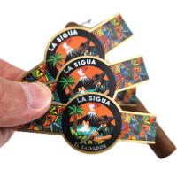 China Custom Gold Foil Cigar Band Labels with 3D Embossing - 500 MOQ, 5-7 Day Lead Time for sale