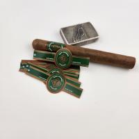 China Custom Embossed Foil Cigar Band Labels - Gold/Silver Foil Options, 500pcs MOQ, 5-7 Day Production for sale
