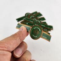 China Custom Embossed Foil Cigar Band Labels - Gold/Silver Foil Options, 500pcs MOQ, 5-7 Day Production for sale