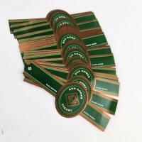 China Custom Embossed Foil Cigar Band Labels - Gold/Silver Foil Options, 500pcs MOQ, 5-7 Day Production for sale