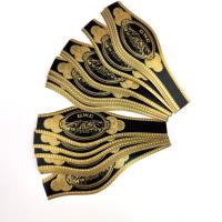 China Custom Cigar Band Labels with Gold Foil Embossing - 500pcs MOQ, 5-7 Day Delivery, Waterproof & Heat-Resistant for sale