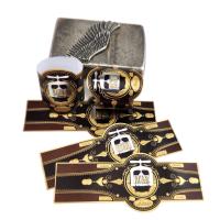 China Custom Cigar Labels with Gold Foil 3D Embossing on Thick Paper - Anti-Counterfeit Brand Rings, 500pcs MOQ, 5-7 Day Delivery for sale