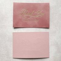 China Custom Embossed Letterpress Gold Foil Velvet Business Cards - 500 MOQ with 5-7 Day Production for sale