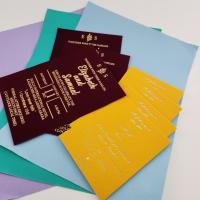 China Custom Embossed Letterpress Gold Foil Velvet Business Cards - 500 MOQ with 5-7 Day Production for sale