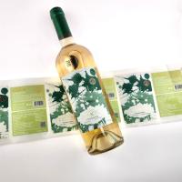 China Custom Embossed Wine Bottle Labels - Waterproof Tear-Resistant Matte Paper, 500pcs MOQ, 5-7 Day Production for sale