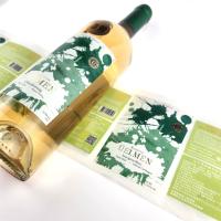 China Custom Embossed Wine Bottle Labels - Waterproof Tear-Resistant Matte Paper, 500pcs MOQ, 5-7 Day Production for sale