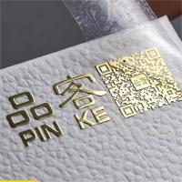 China Custom Logo Perfume Bottle Labels with 3D Embossed Gold Foil Hot Stamping - 500pcs MOQ, 5-7 Day Delivery for sale
