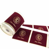 China Custom Velvet Candle Labels 500pcs Minimum - Waterproof Luxury Stickers for Candle Jars & Perfume Bottles for sale