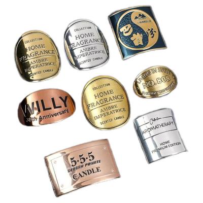 China Custom Aluminum Foil Wine Bottle Labels with 3D Embossing - 500pcs MOQ, 5-7 Day Delivery for sale