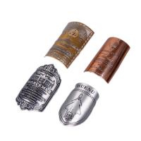 China Custom Aluminum Foil Wine Bottle Labels with 3D Embossing - 500pcs MOQ, 5-7 Day Delivery for sale
