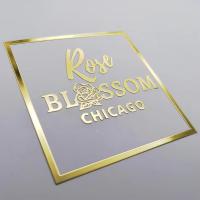 China Custom Waterproof Metal Wine Labels 3D Embossed Gold Foil - 500pcs MOQ with 5-7 Day Production for sale